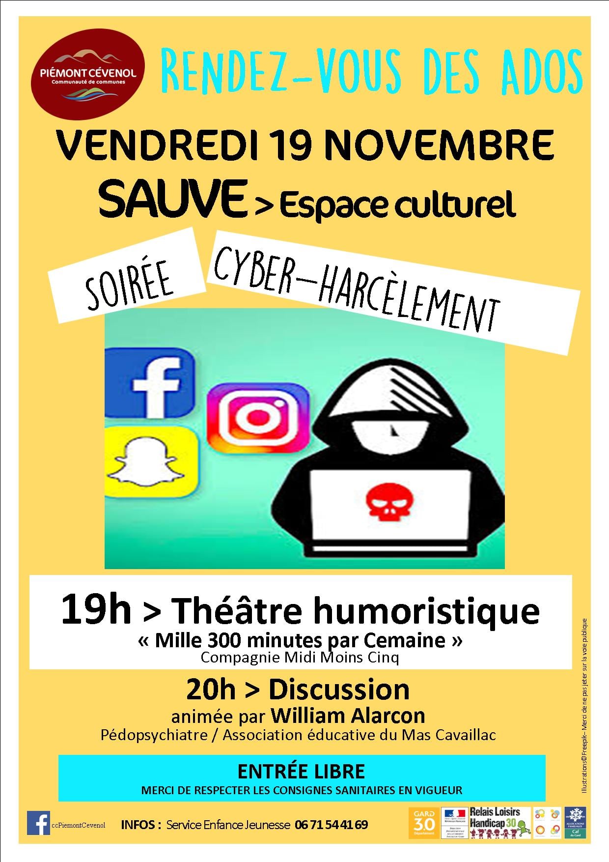 Soirée Cyber-Harcèlement - Ville de Quissac : Ville de Quissac