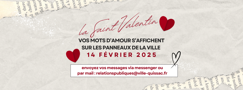 La Saint Valentin - Ville de Quissac : Ville de Quissac